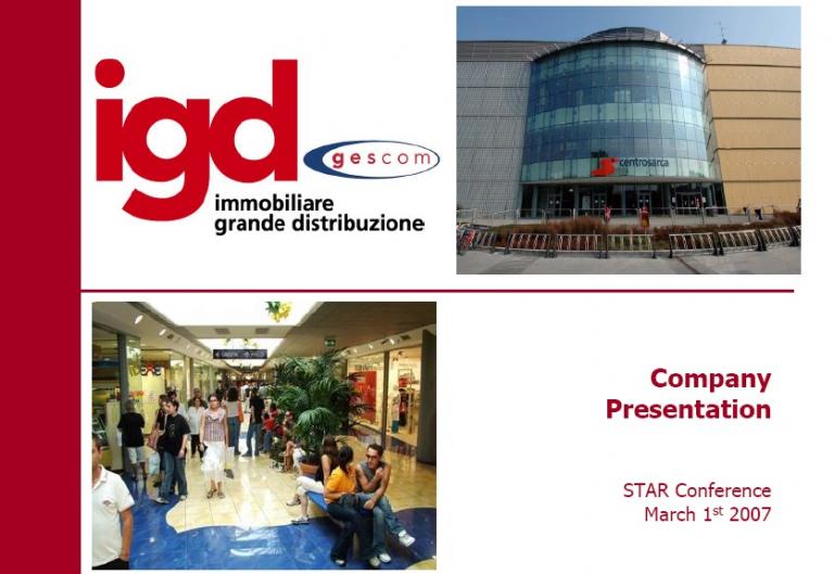 2007 STAR Conference presentation – IGD SiiQ