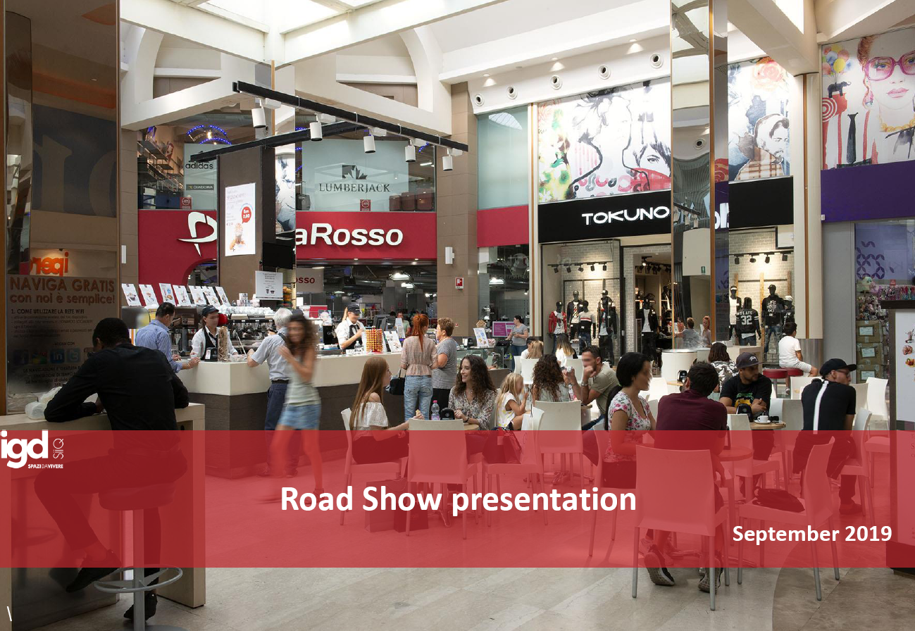 Roadshow presentation September 2019 – IGD SiiQ