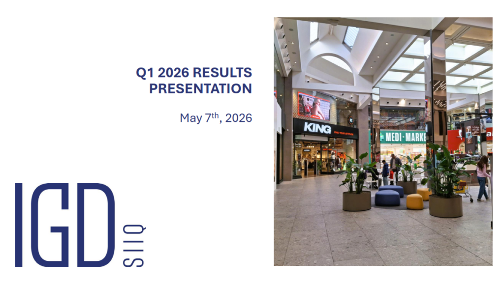 Q1 2026 results presentation - IGD SiiQ